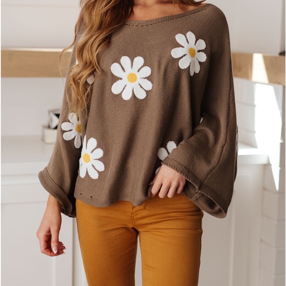 BiBi | Sweaters | Bibi Somebody To Love Daisy Sweater Never Worn Large ...